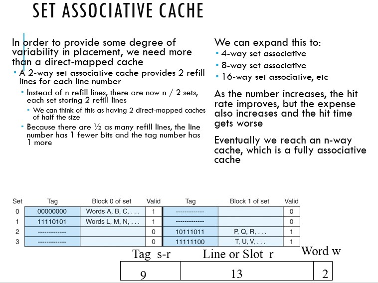 Why will a 2-way set associative cache have a better | Chegg.com