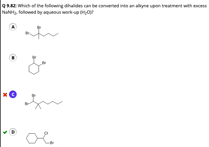Solved Which of the following dihalides can be converted | Chegg.com