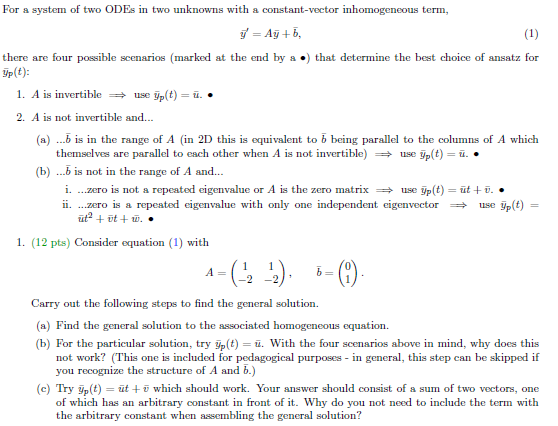 Solved Are we able to solve this using Eigenvectors and | Chegg.com
