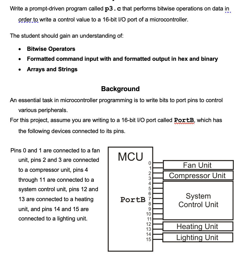 Write a prompt-driven program called p3.c that | Chegg.com