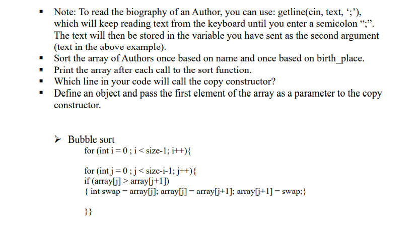 Solved Authors In this lab, you will write a program that | Chegg.com