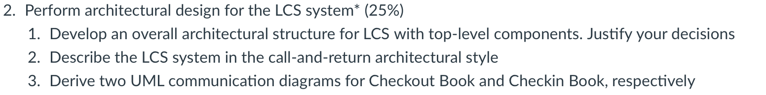 DescriptionConsider an automated Library | Chegg.com