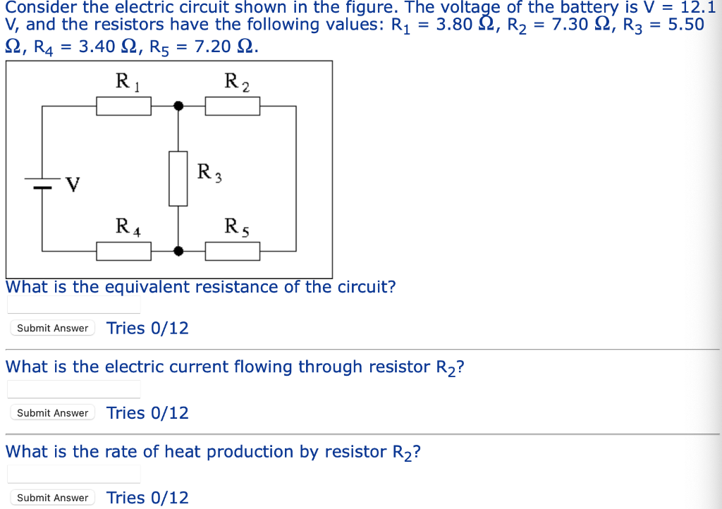 [Solved]: Consider the electric circuit shown in the figur