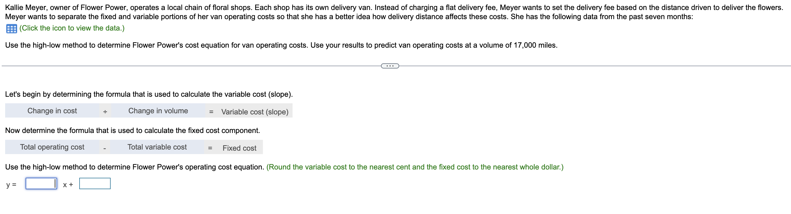 Solved (Click the icon to view the data.) Let's begin by | Chegg.com