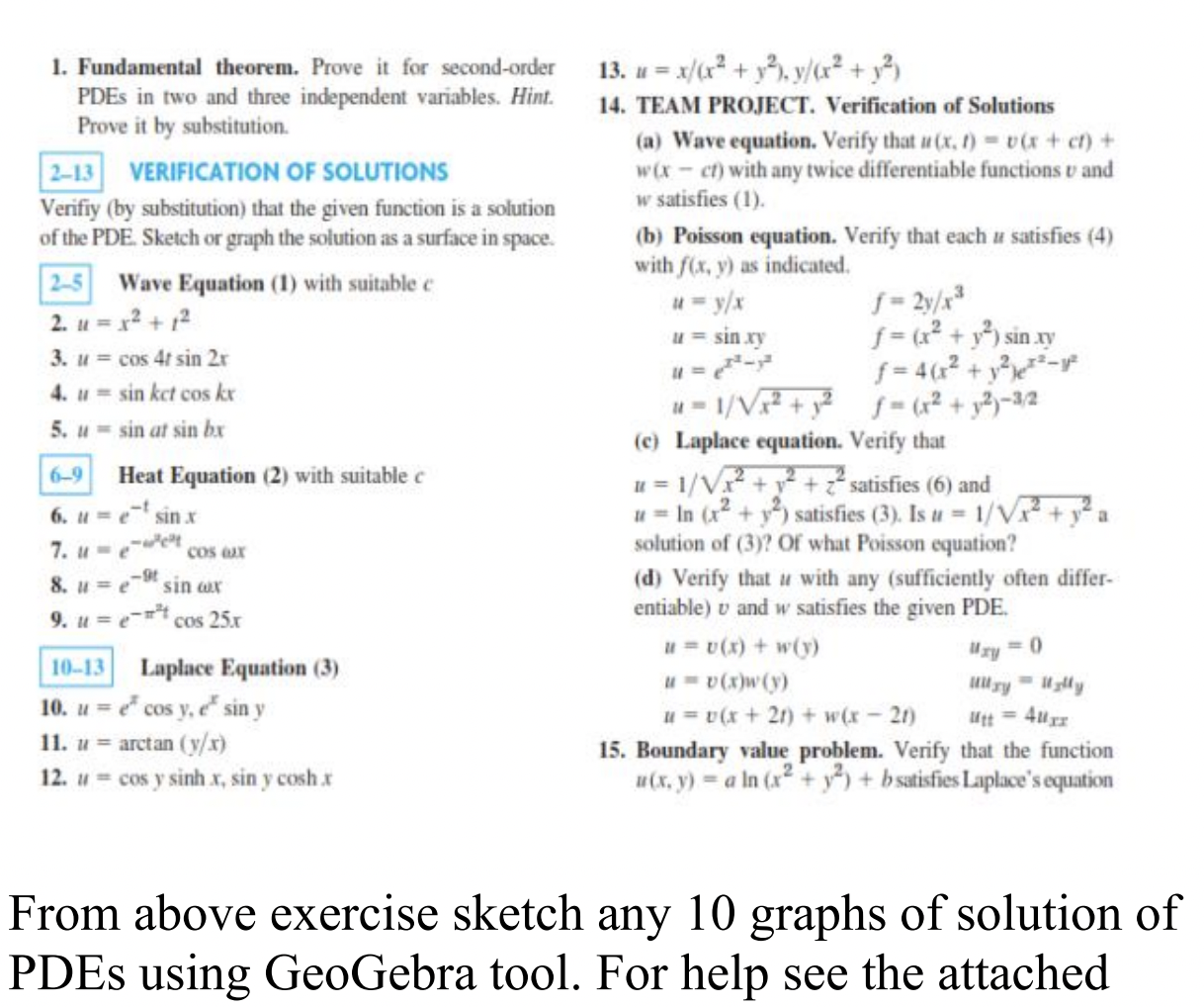[Solved]: 1. Fundamental theorem. Prove it for second-orde