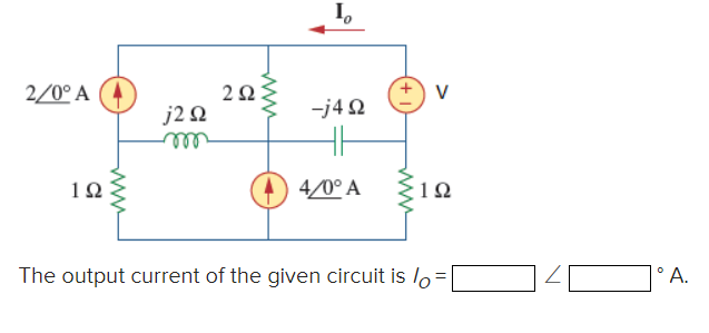Solved Using mesh analysis, obtain the output current Io in | Chegg.com