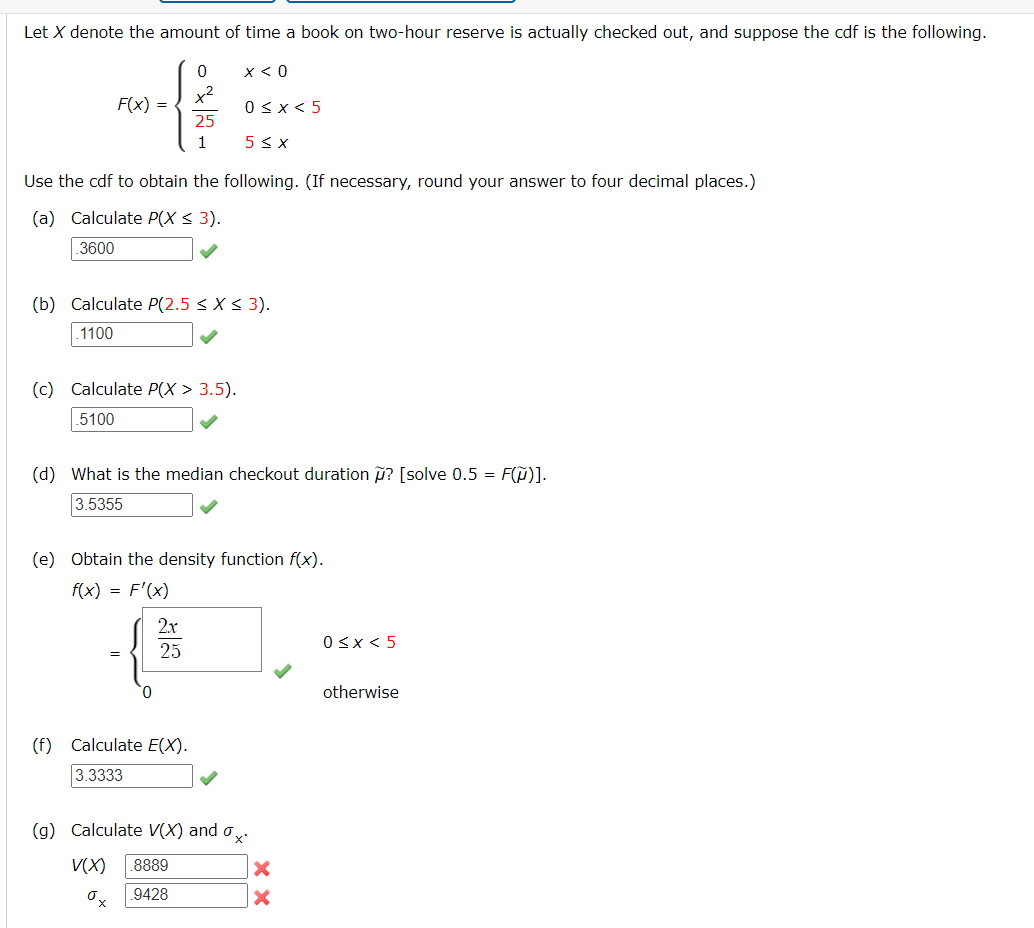 Solved F(x)=⎩⎨⎧025x21x
