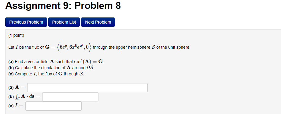 Solved Assignment 9: Problem 8 Previous Problem Problem List | Chegg.com