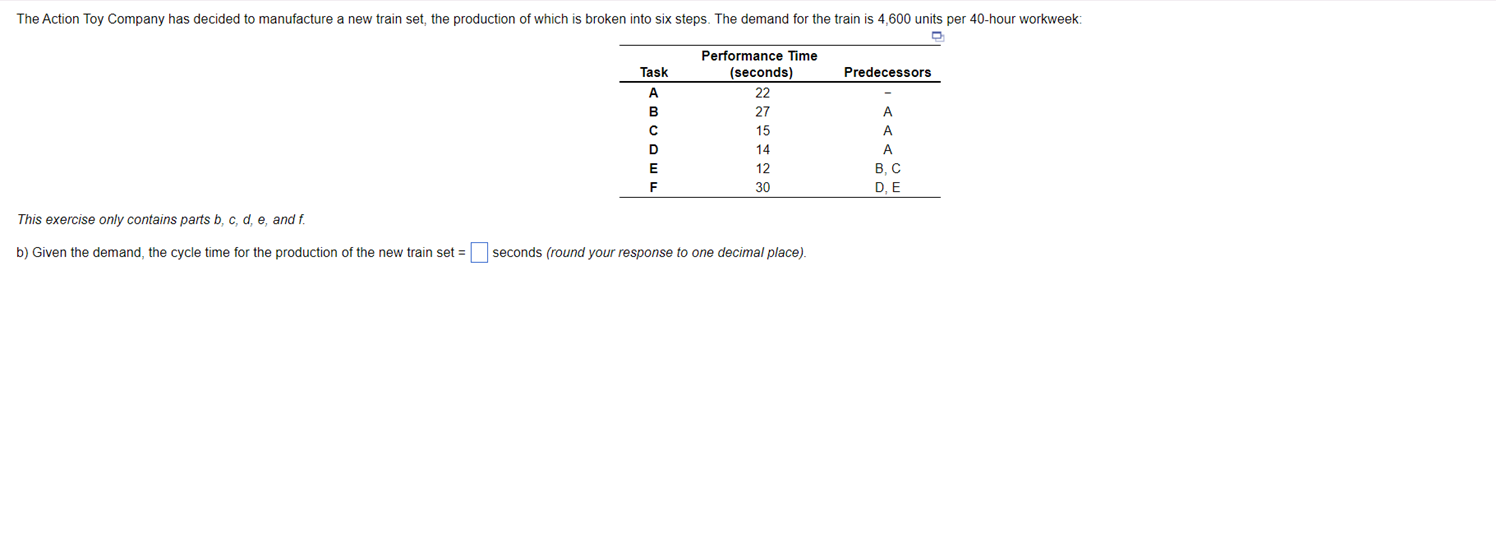 Solved The theoretical minimum number of workstations= | Chegg.com