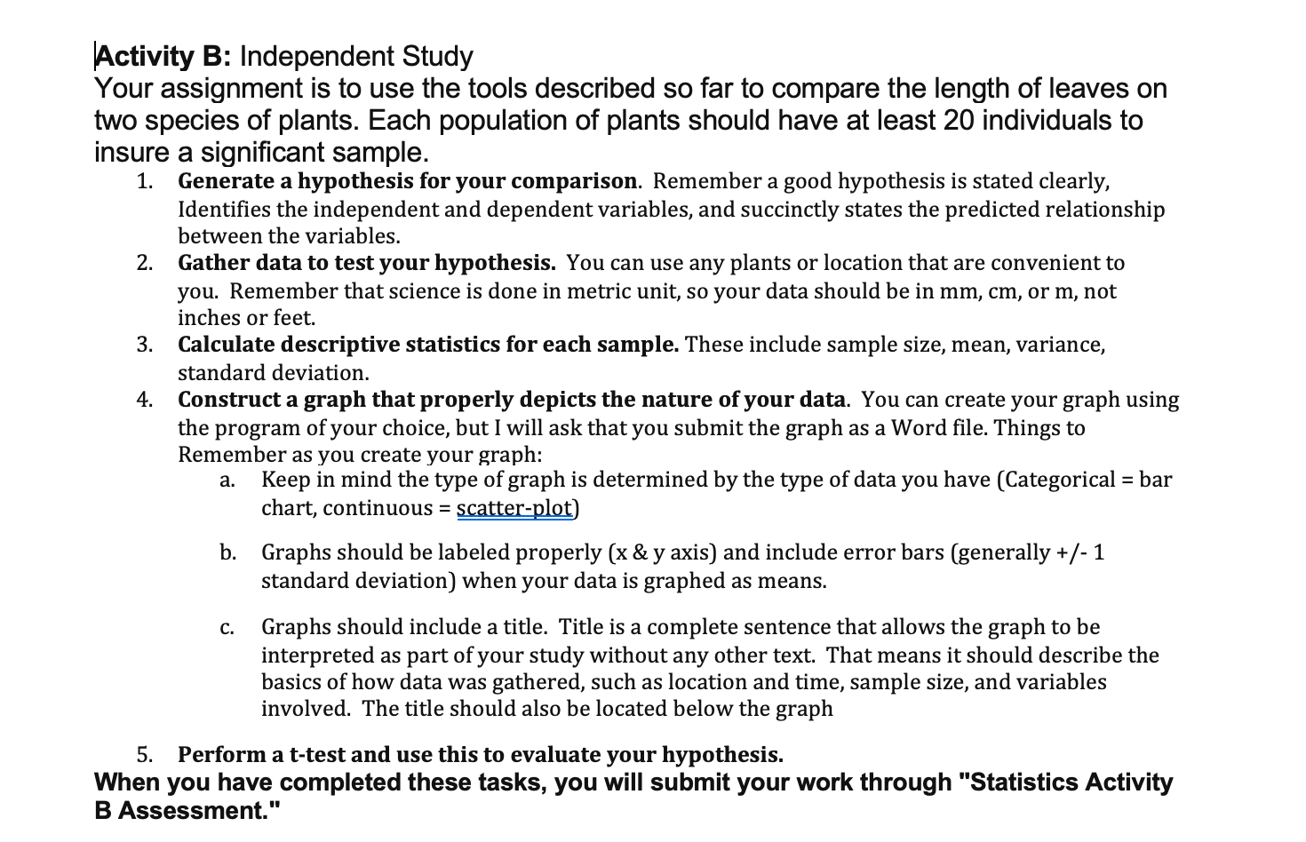 Activity B: Independent Study Your assignment is to | Chegg.com