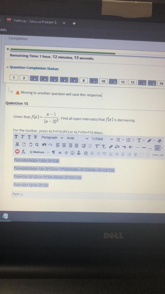 Solved M Mathway Calculus Problems X + edu Completion | Chegg.com