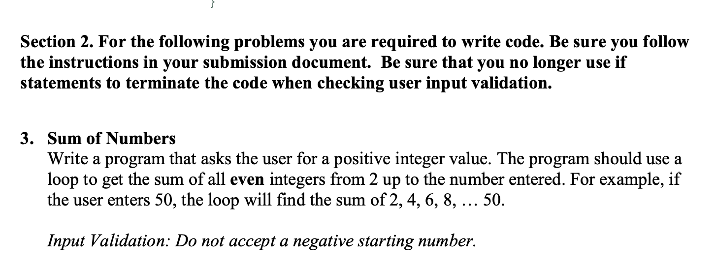 I need my program to not accept a starting value that | Chegg.com