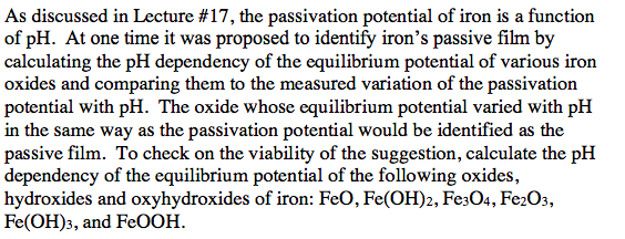 As discussed in Lecture #17, the passivation | Chegg.com