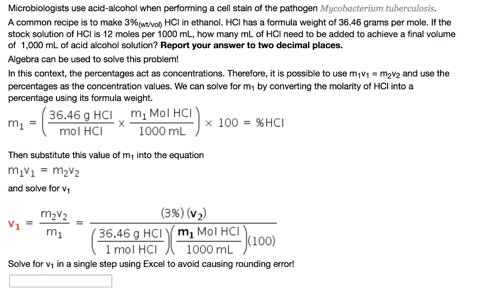 Solved Microbiologists use acid-alcohol when performing a | Chegg.com