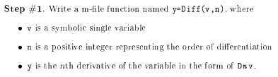 Solved Step \# 1 . Write a m-file function named | Chegg.com