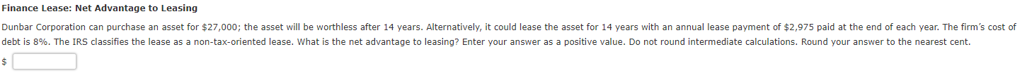 Solved Cost of Leasing Bird Wing Bedding can lease an asset | Chegg.com