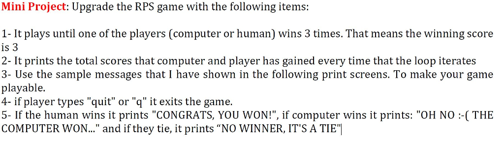 Solved Mini Project: Guessing game In the guessing game, the | Chegg.com