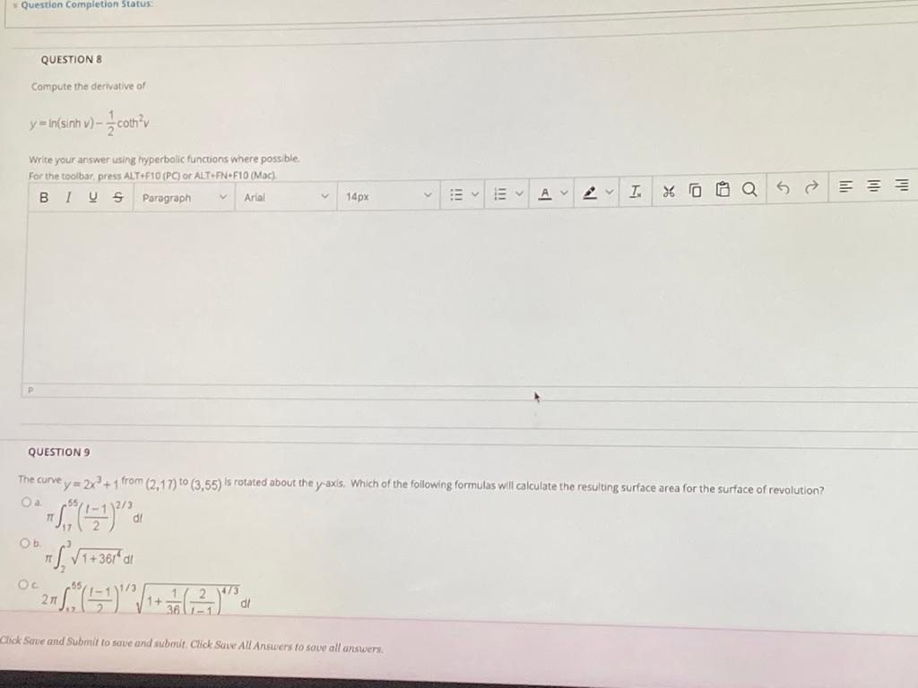 Solved Question Completion Status QUESTIONS Compute the | Chegg.com