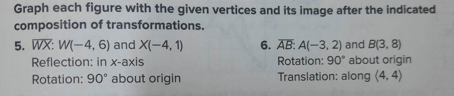 Solved Graph each figure with the given vertices and its | Chegg.com