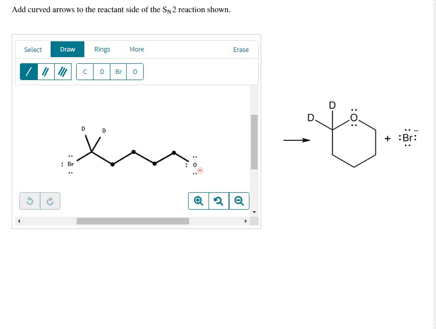 Add Curved Arrows To The Reactant Side Of The Following Sn2 Reaction