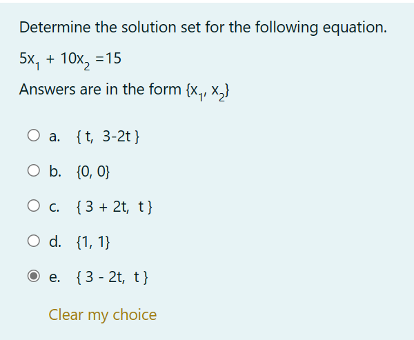 Solved Determine the solution set for the following | Chegg.com