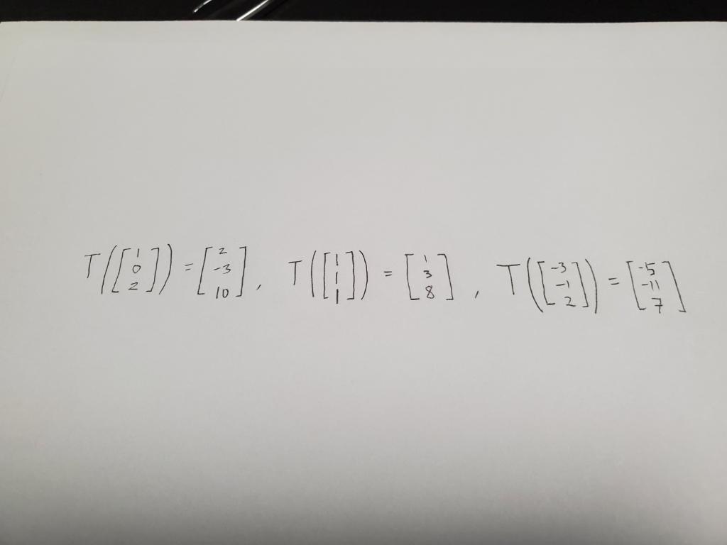 Solved Find the standard matrix A for the linear | Chegg.com
