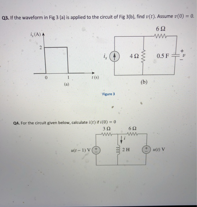 Solved Q2. Calculate capacitor voltage for t O for | Chegg.com