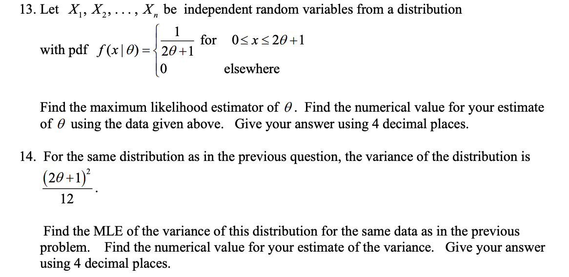 Solved Here are the datasets. Each has 10 data values. | Chegg.com