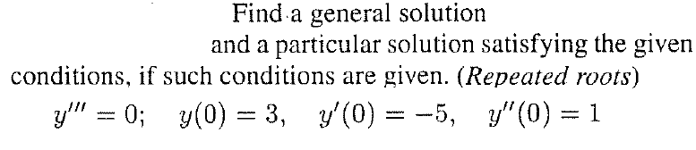 Solved Find a general solution and a particular solution | Chegg.com