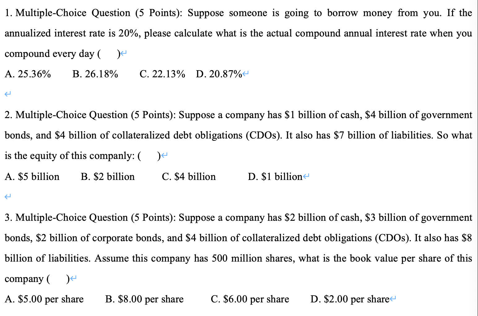 Solved 1. Multiple-Choice Question (5 Points): Suppose | Chegg.com