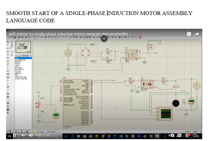 SMOOTH START OF A SINGLE-PHASE INDUCTION MOTOR | Chegg.com