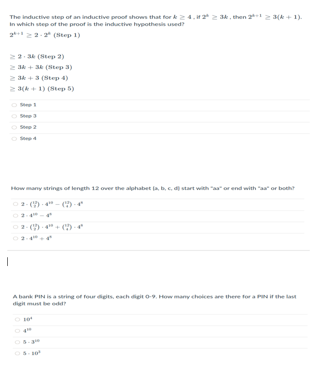 Solved The inductive step of an inductive proof shows that | Chegg.com