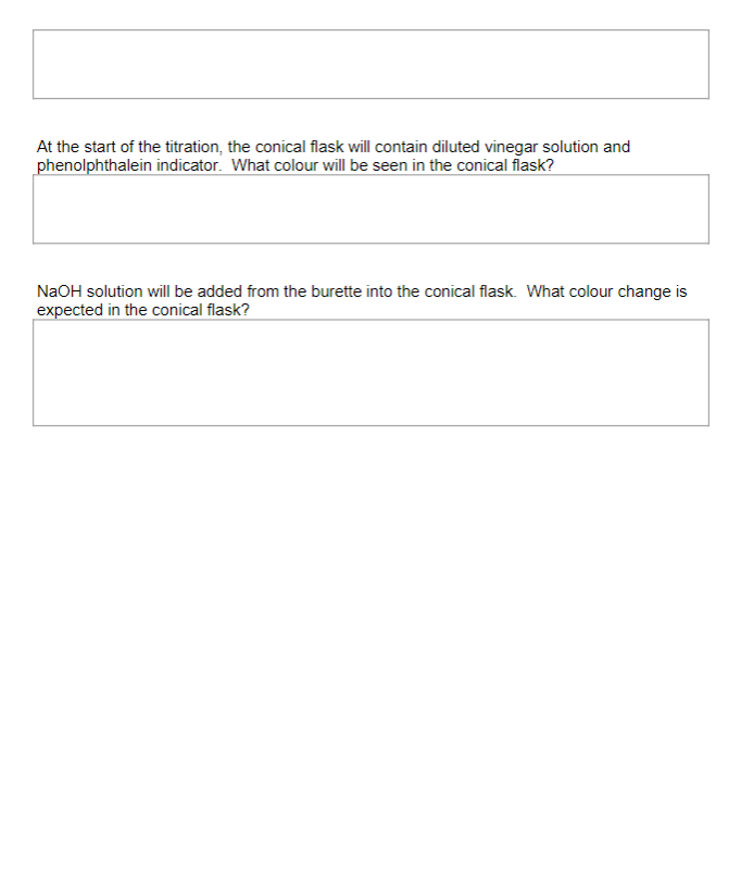 Solved At The Start Of The Titration The Conical Flask Will