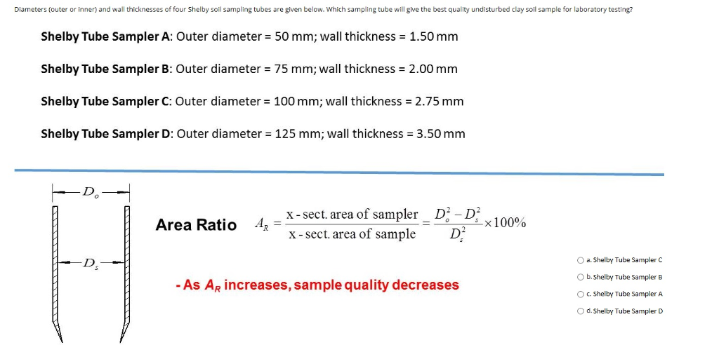 Solved Diameters (outer or inner) and wall thicknesses of | Chegg.com