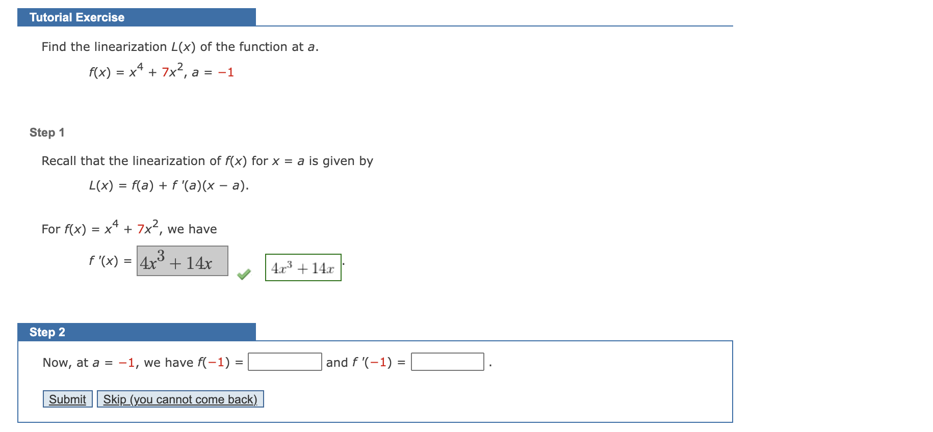 Solved Tutorial Exercise Find the linearization L(x) of the | Chegg.com