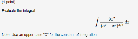 Solved (1 point) Evaluate the indefinite integral. sec secz | Chegg.com