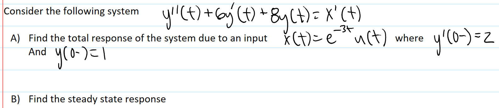 Solved Consider the following system | Chegg.com