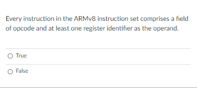 Every instruction in the ARMv8 instruction set | Chegg.com