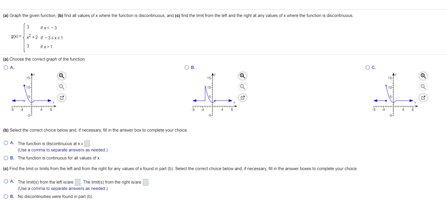 Solved (a) Graph the given function, (b) find all values of | Chegg.com
