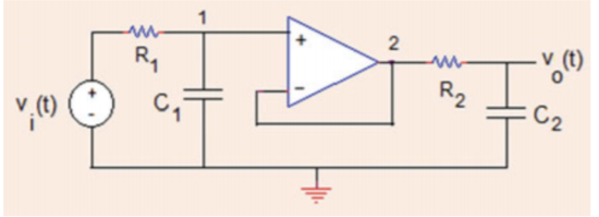 Solved Two RC circuit are separated by a voltage buffer. An | Chegg.com