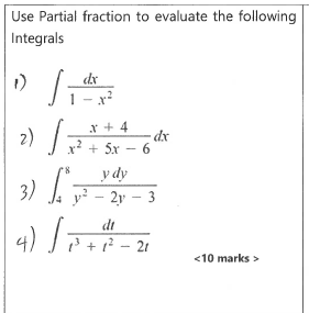 Solved Use Partial fraction to evaluate the | Chegg.com