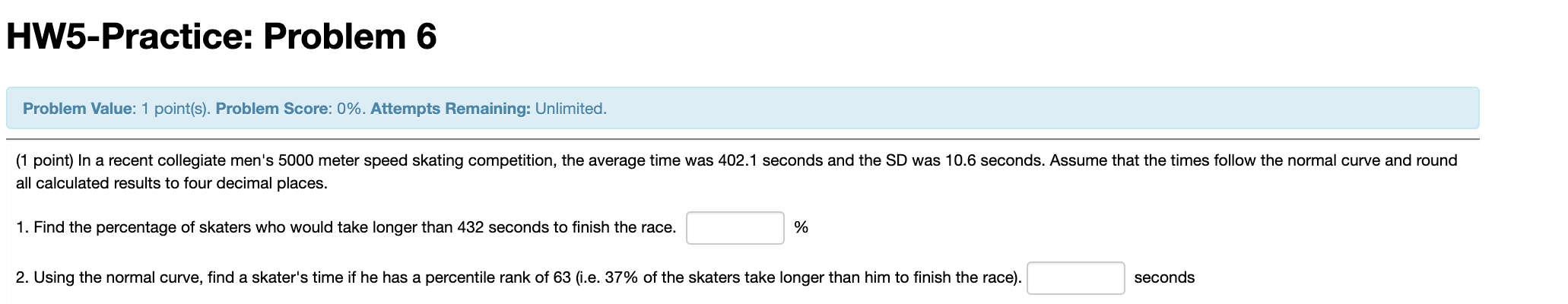 Solved HW5-Practice: Problem 6 Problem Value: 1 point(s). | Chegg.com