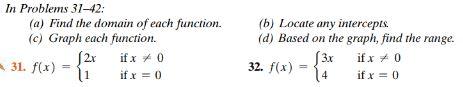 Solved In Problems 31-42: (a) Find the domain of each | Chegg.com