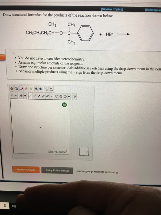 Solved Review Topics) References Draw structural formulas | Chegg.com