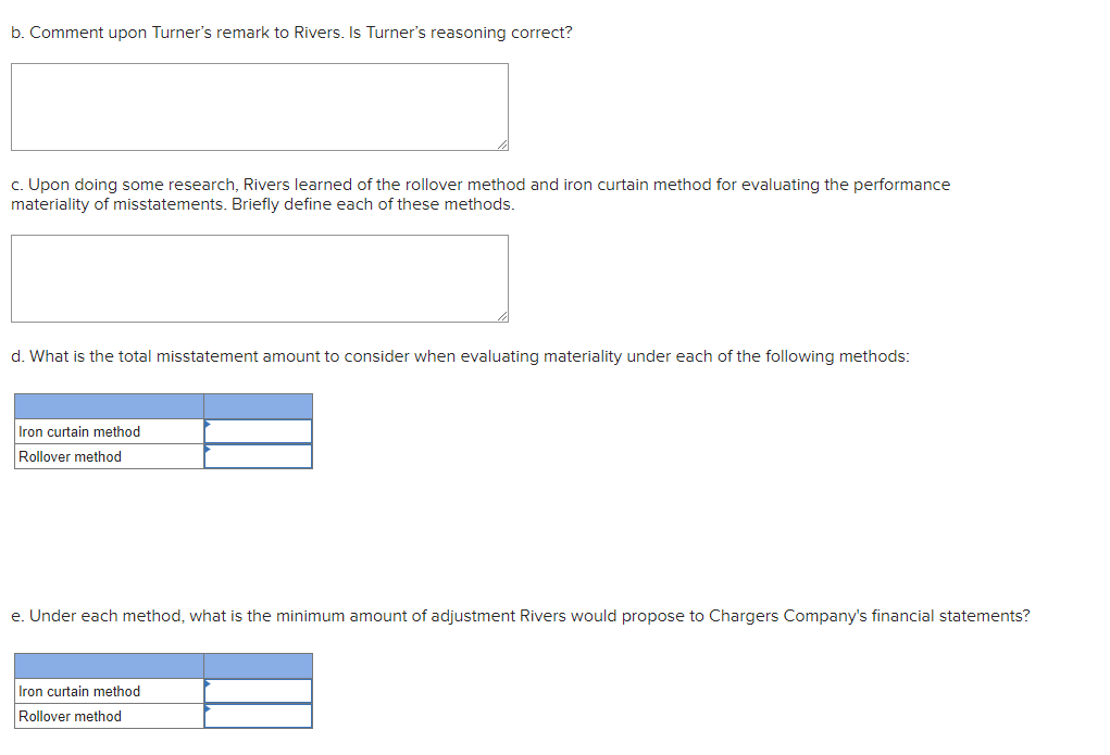 Solved Aaron Rivers, CPA, is auditing the financial | Chegg.com