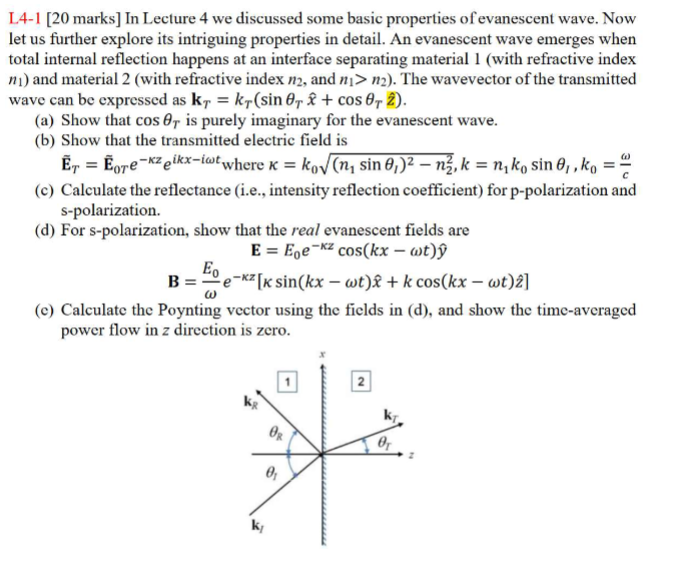 Solved L4-1 [20 marks] In Lecture 4 we discussed some basic | Chegg.com