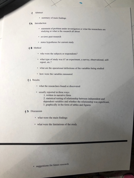 Solved Read the article and tell me the abstract, intro, | Chegg.com