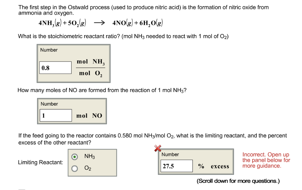 Solved The first step in the Ostwald process (used to | Chegg.com