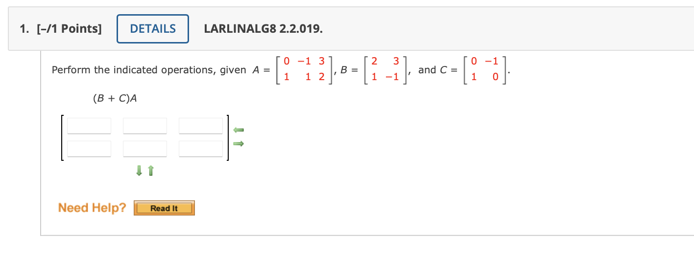 Solved Perform the indicated operations, given | Chegg.com