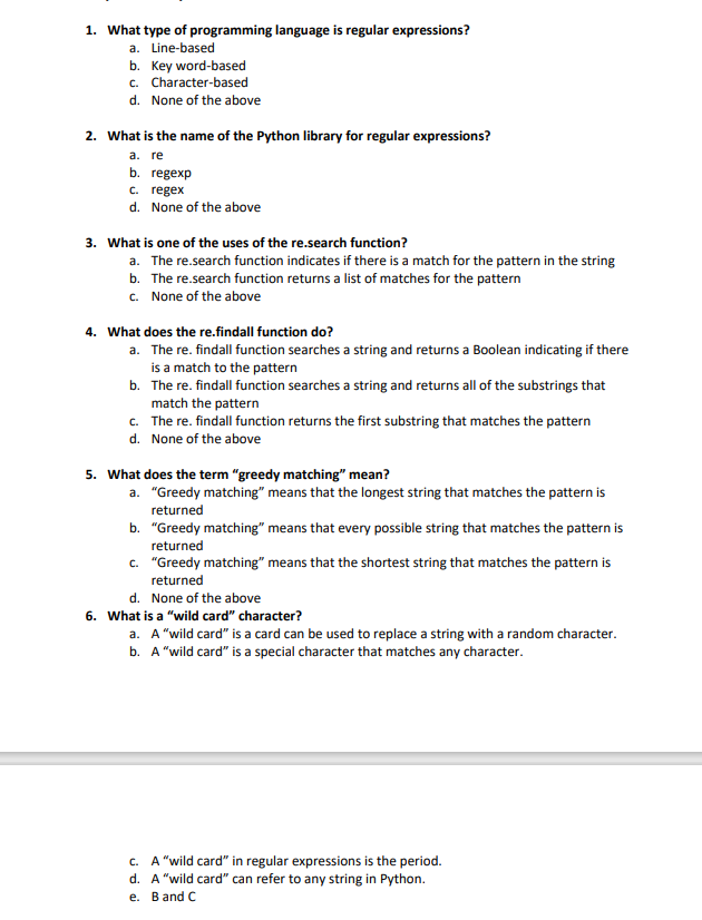 Solved 1. What type of programming language is regular | Chegg.com
